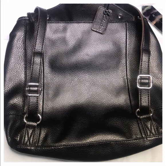 Clarks | Bags | Clarks Black Leather Backpackpurse | Poshmark